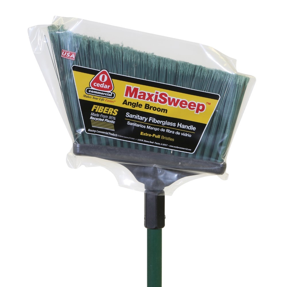 MaxiSweep™ Angle Brooms With Fiberglass Handle